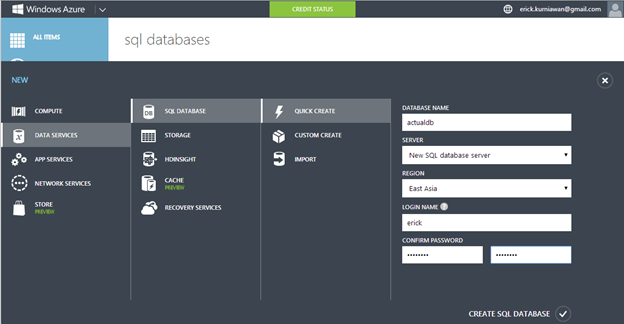 Hosting ASP.NET MVC di Windows Azure (Part 2) – Erick Kurniawan