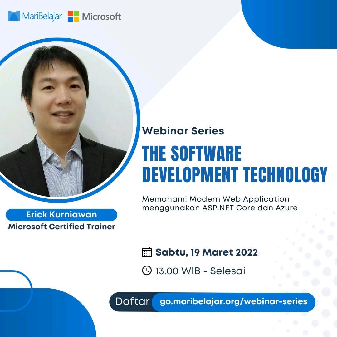 Microsoft Web Binar Series – Erick Kurniawan