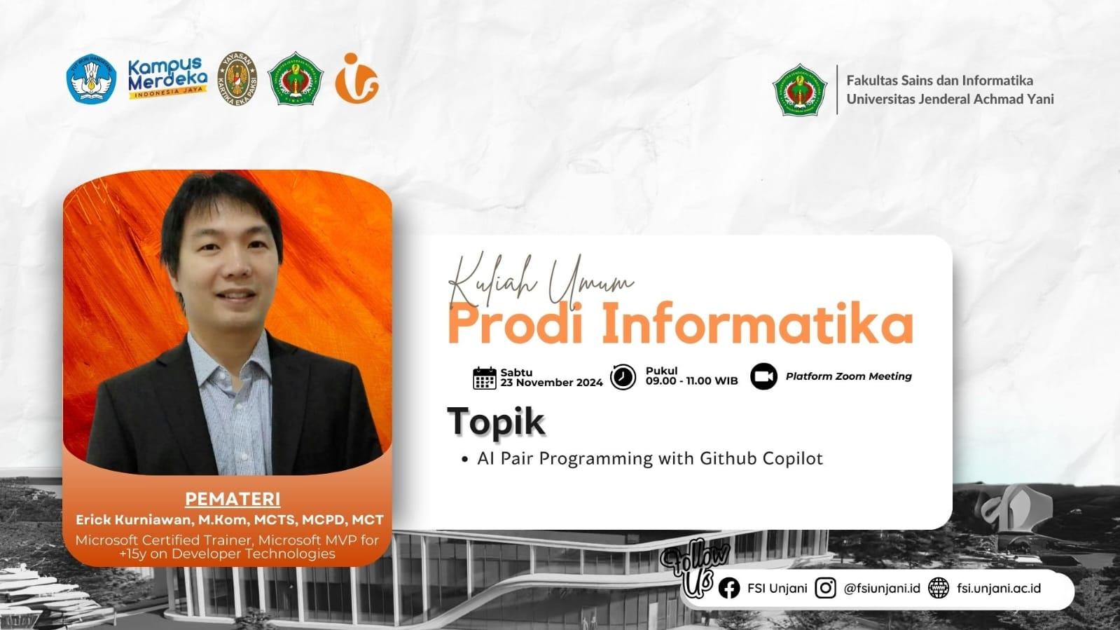 AI Pair Programming with Github Copilot – [UNJANI] – Erick Kurniawan